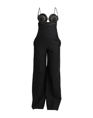 Stella McCartney Jumpsuit In Linen, Cotton, Polyamide, Acetate, And Silk - Black