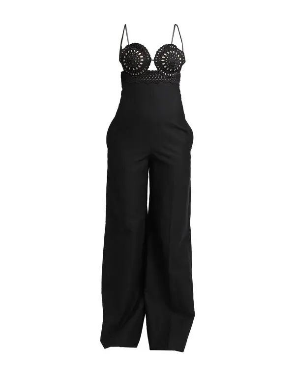 Stella McCartney Jumpsuit In Linen, Cotton, Polyamide, Acetate, And Silk