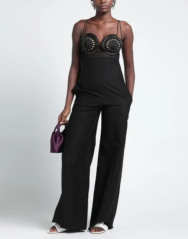 Stella McCartney Jumpsuit In Linen, Cotton, Polyamide, Acetate, And Silk