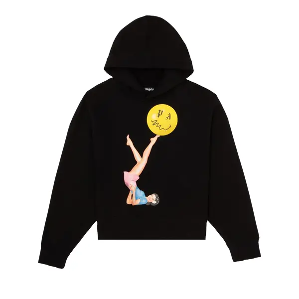 Palm Angels Juggler Pin Up Hoodie - Black