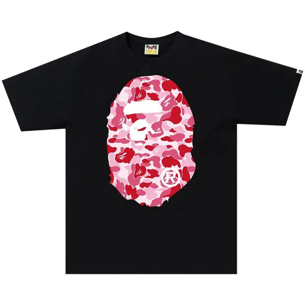 A BATHING APE Abc Camo Big Ape Head Tee - Black