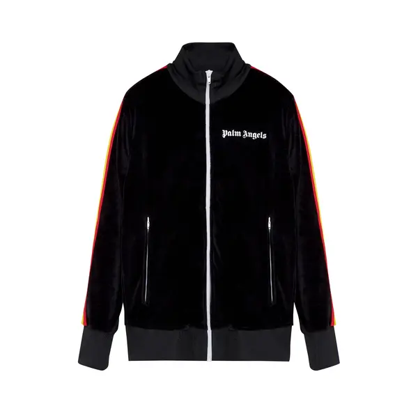 Palm Angels Pa Rainbow Chenille Track Jacket - Black