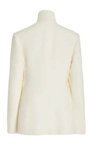Brandon Maxwell Roslyn Wool Crepe Jacket