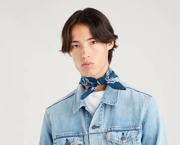 LEVI'S Paisley Bandana - Navy