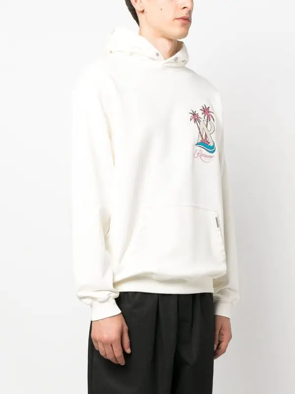 REPRESENT Resort Logo-print Cotton Hoodie