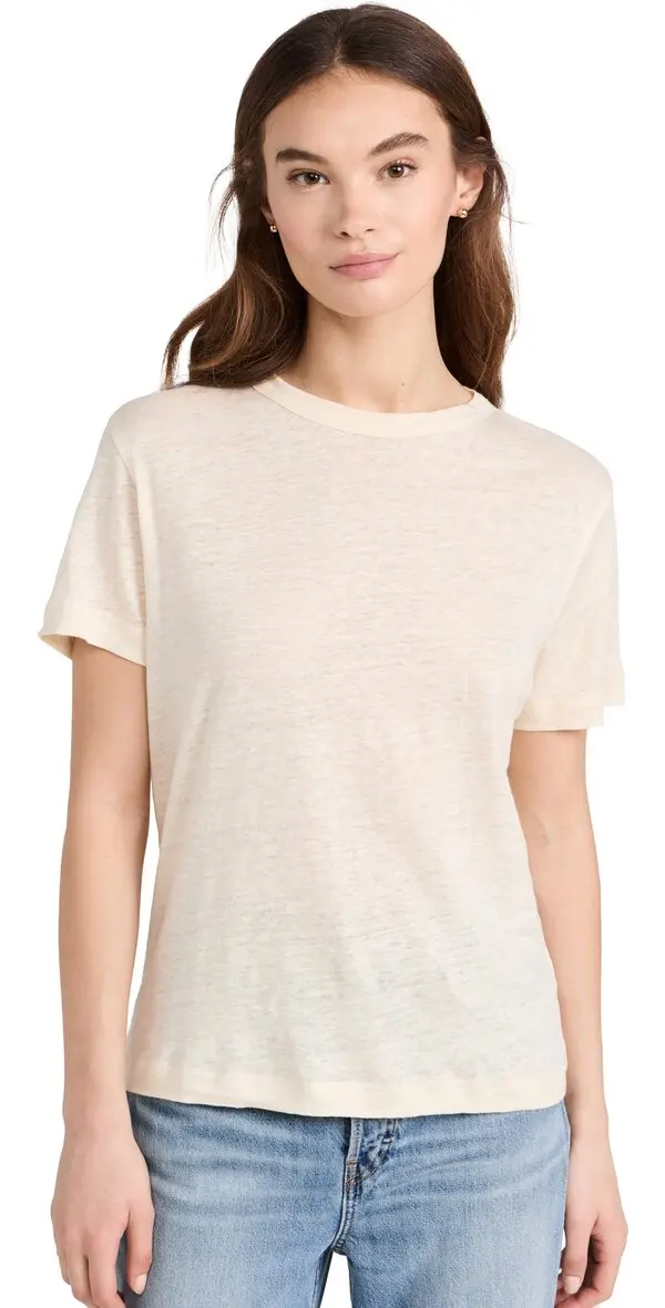 Sold Out NYC The Linen Perfect Tee - Cream