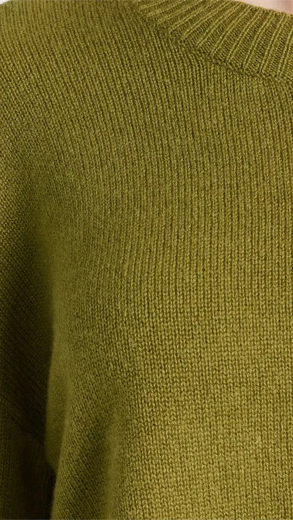 REFORMATION Paloma Cropped Cashmere Crew