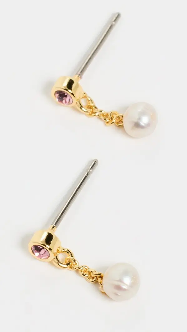 Madewell Freshwater Pearl Drop Earrings In Woodrose 50% Off