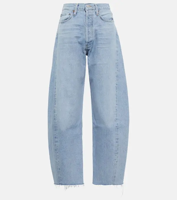 AGOLDE Luna High-rise Barrel-leg Jeans - Blue