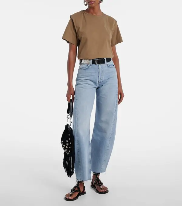AGOLDE Luna High-rise Barrel-leg Jeans - Blue