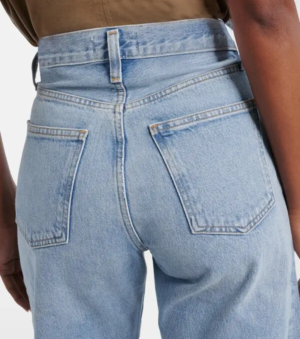 AGOLDE Luna High-rise Barrel-leg Jeans - Blue