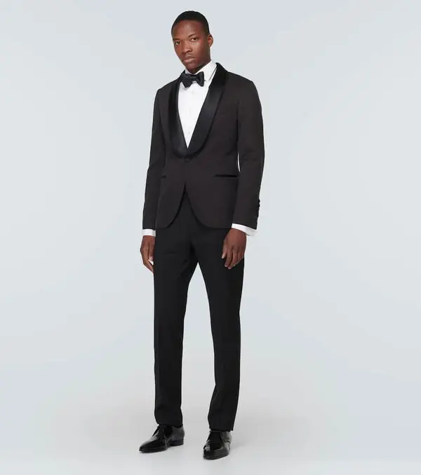 Brunello Cucinelli Single-breasted Silk Tuxedo Jacket