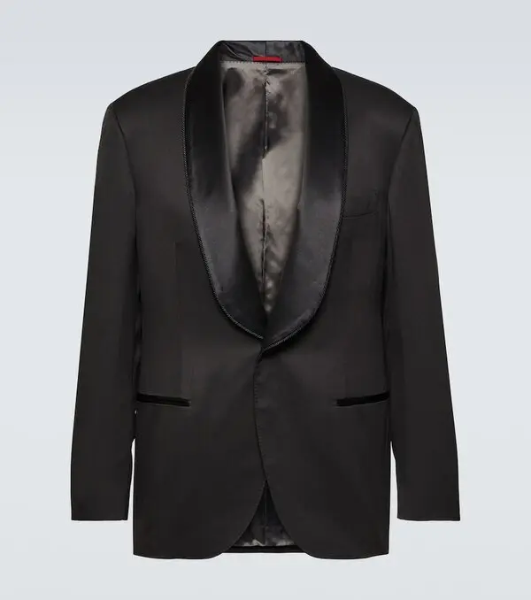 Brunello Cucinelli Single-breasted Silk Tuxedo Jacket