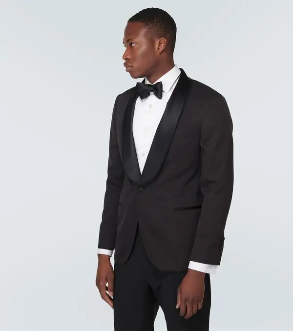 Brunello Cucinelli Single-breasted Silk Tuxedo Jacket