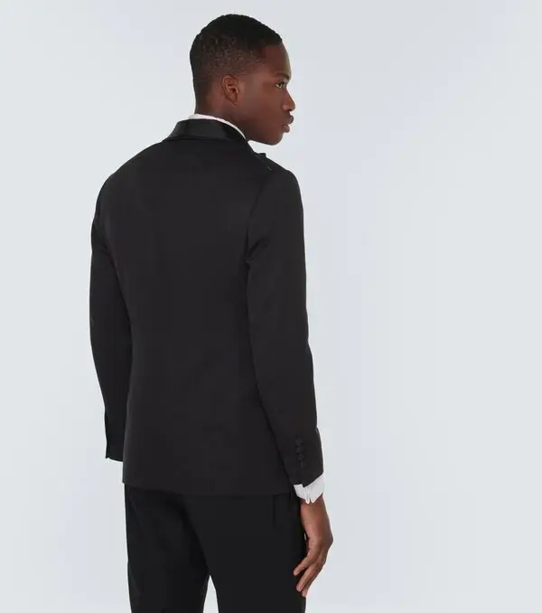 Brunello Cucinelli Single-breasted Silk Tuxedo Jacket
