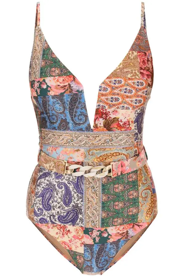 Zimmermann Devi Plunge One Piece Swimsuit