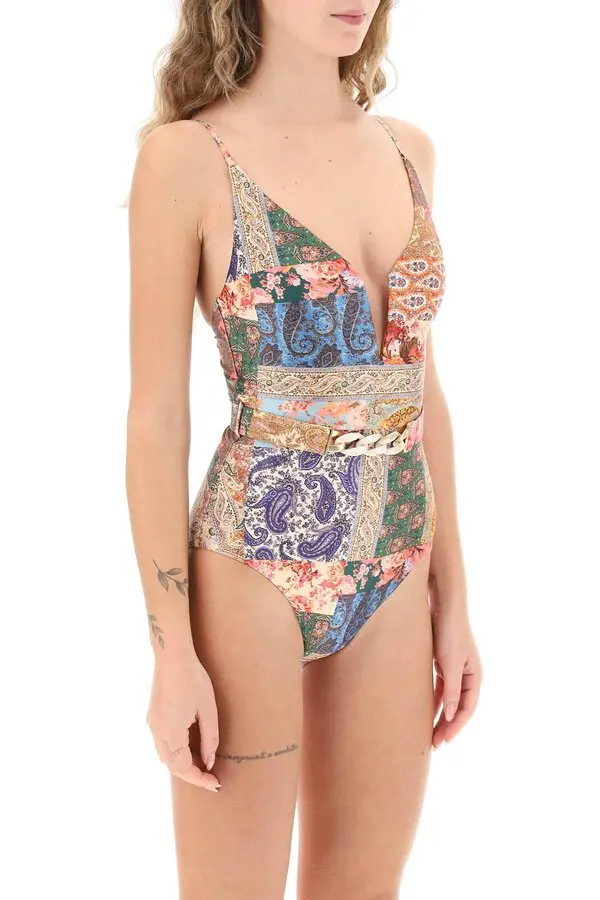 Zimmermann Devi Plunge One Piece Swimsuit