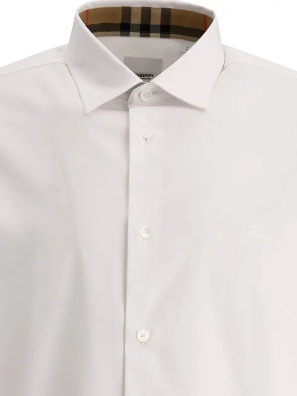 burberry white dress shirt Authentic BURBERRY London England Check collar Cotton Shirt White Mens Sz  XL*