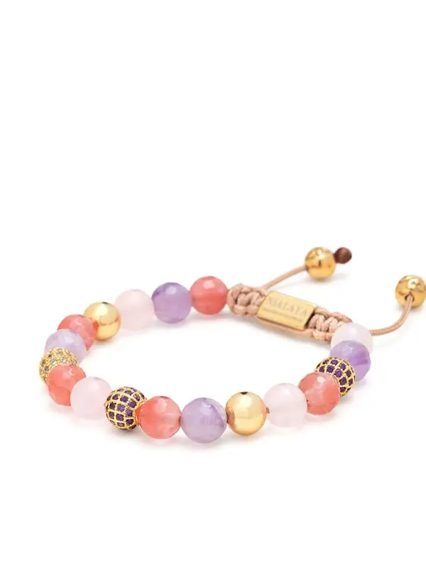 NIALAYA JEWELRY Amethyst Quartz Beaded Bracelet