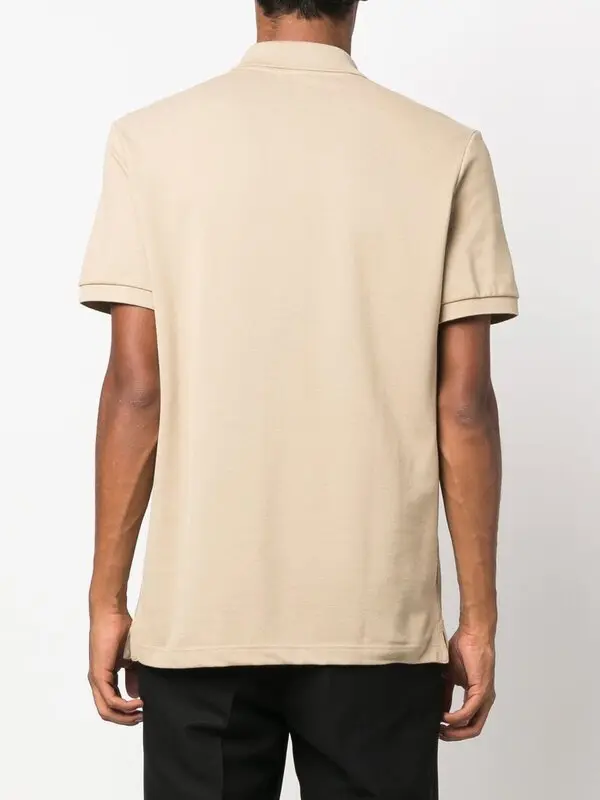 Lacoste Appliqué-logo Short-sleeve Polo Shirt - Neutrals