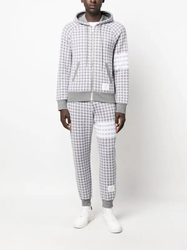 Thom Browne Checked Jacquard Track Pants