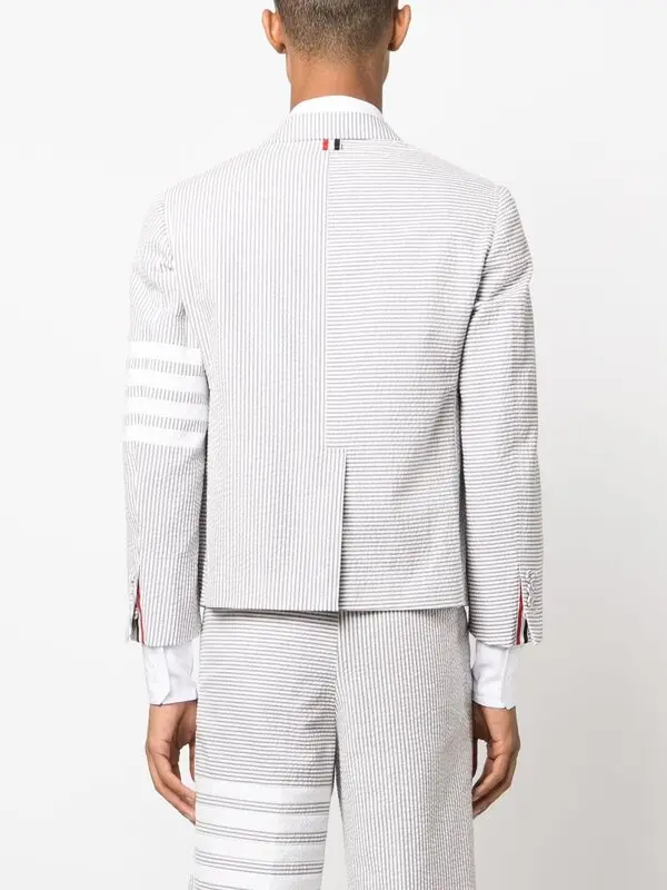 Thom Browne Striped Single-breasted Blazer