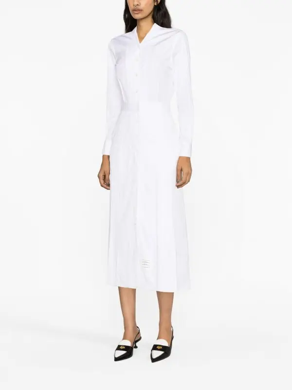 Thom Browne Pleated Shirtdress