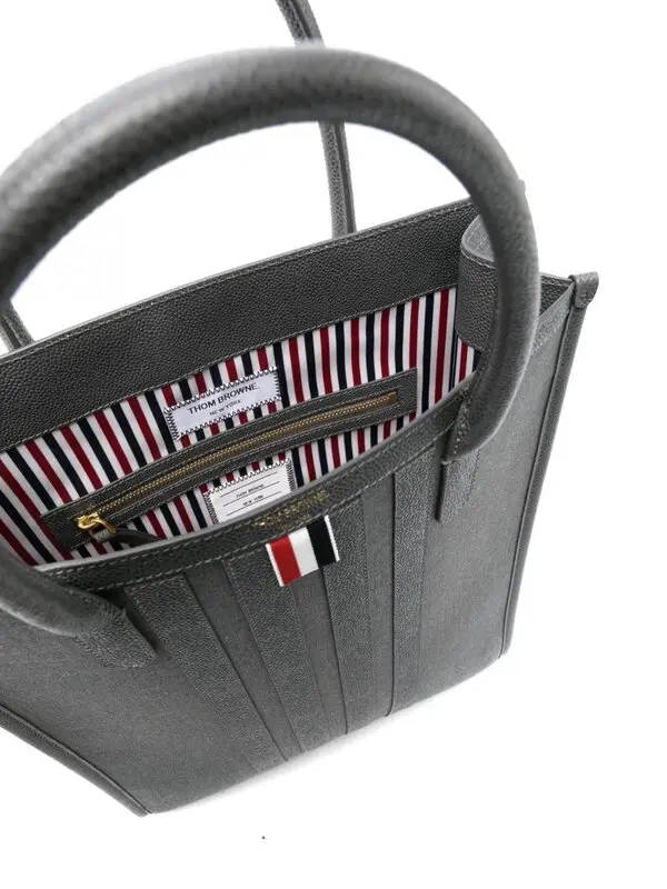 Thom Browne 4-bar Vertical Tote Bag Grey Editorialist