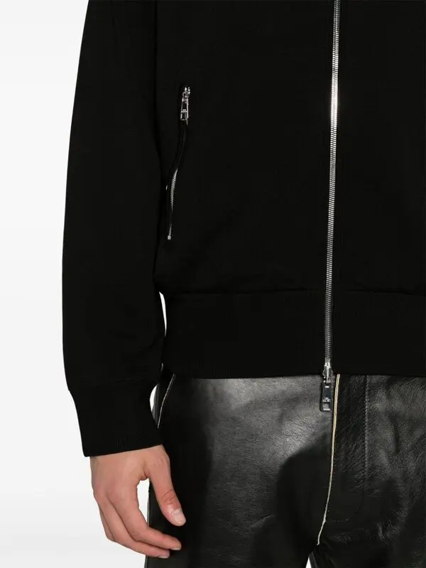 Neil Barrett Zipped Ribbed-knit Cardigan