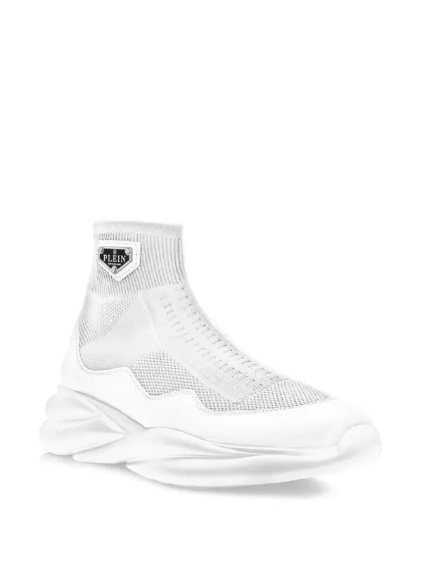 Philipp Plein Skywalker Logo-appliqué Sneakers - White