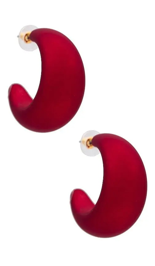 8 Other Reasons Hoop Earrings - Red