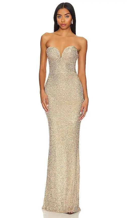 NOOKIE Lumiere Gown - Gold