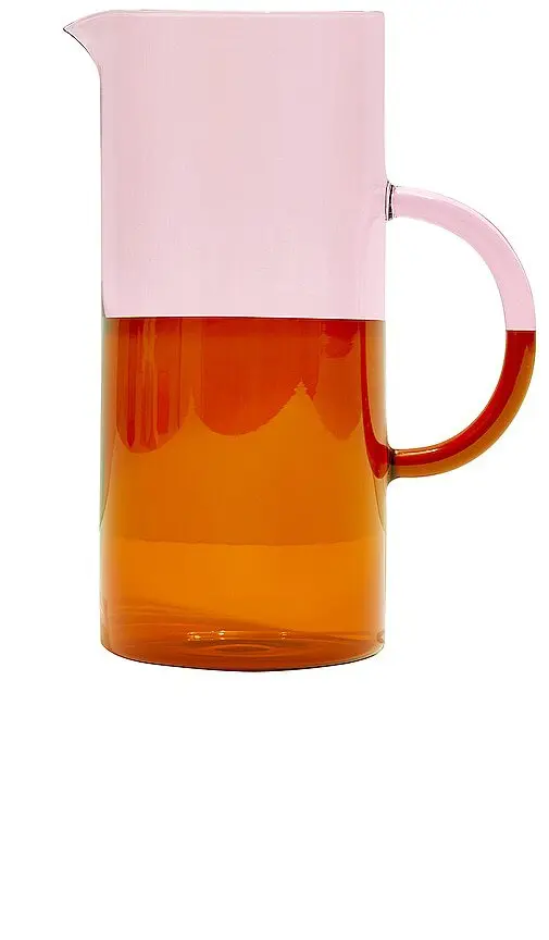 FAZEEK Two Tone Pitcher In Pink - Pink & Amber