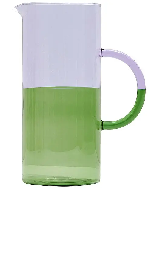 FAZEEK Two Tone Pitcher In Lavender,green - Lilac & Green