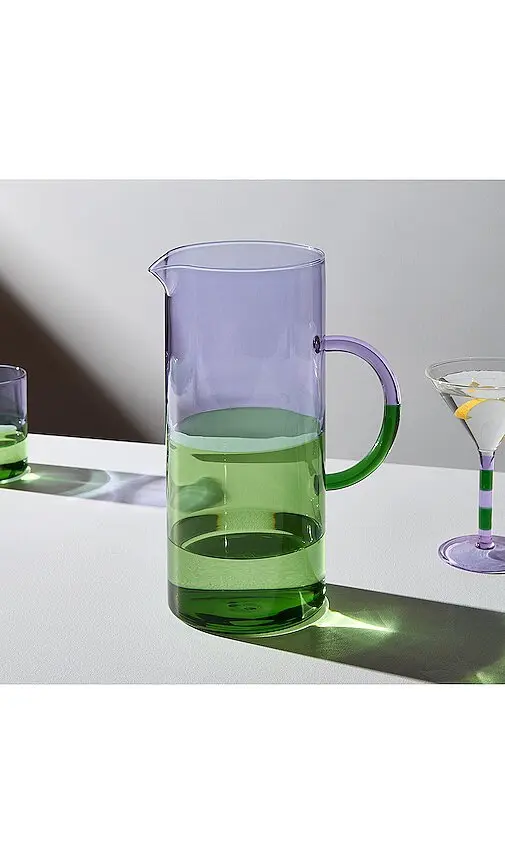 FAZEEK Two Tone Pitcher In Lavender,green