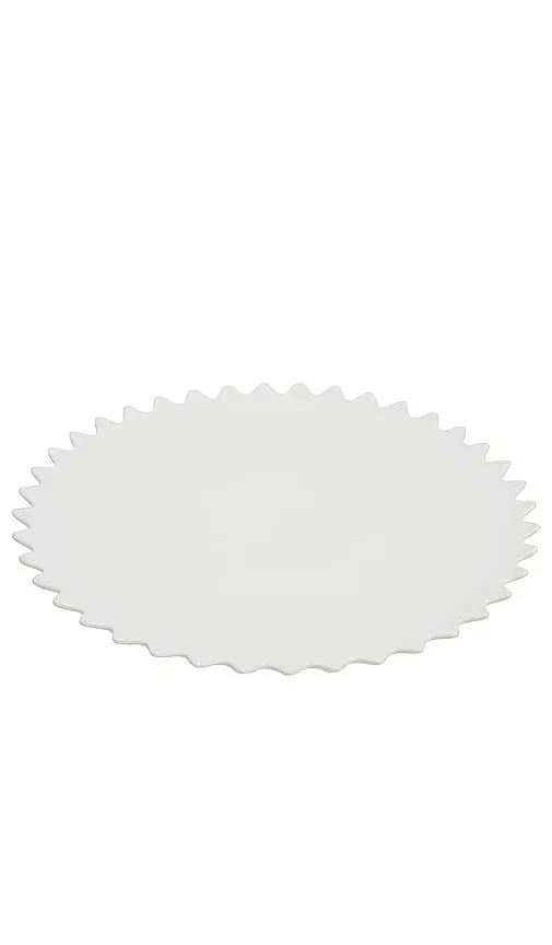FAZEEK Zigzag Platter - White