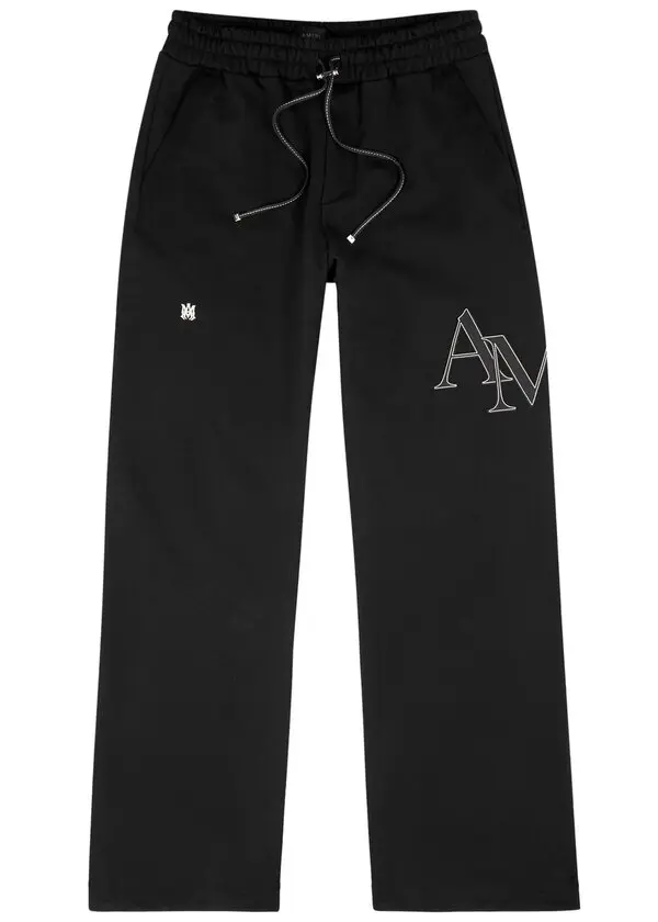 Amiri Logo-appliquéd Cotton Sweatpants