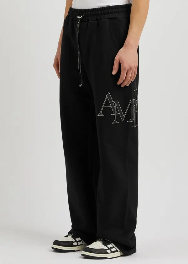 Amiri Logo-appliquéd Cotton Sweatpants