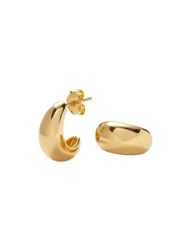 MISSOMA Savi Dome Small Hoop Earrings - Gold