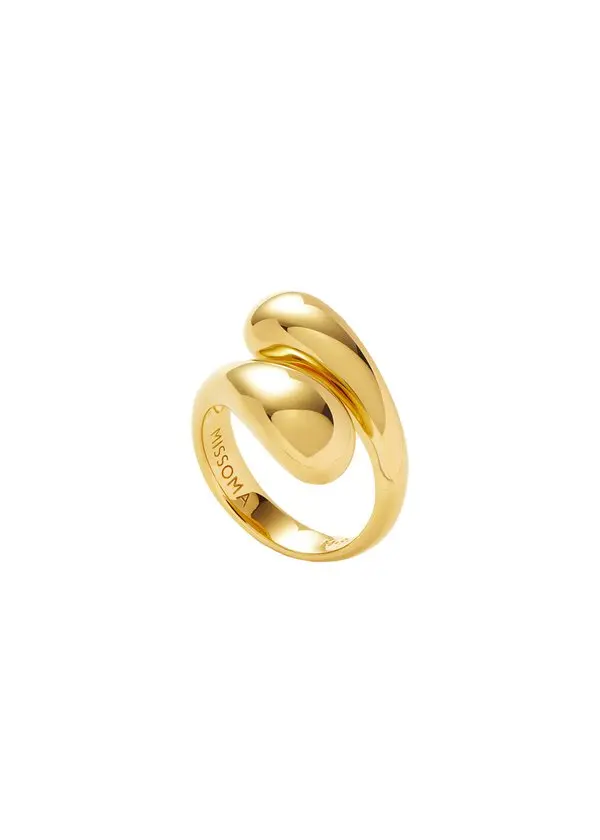 MISSOMA Savi Crossover 18kt -plated Ring - Gold