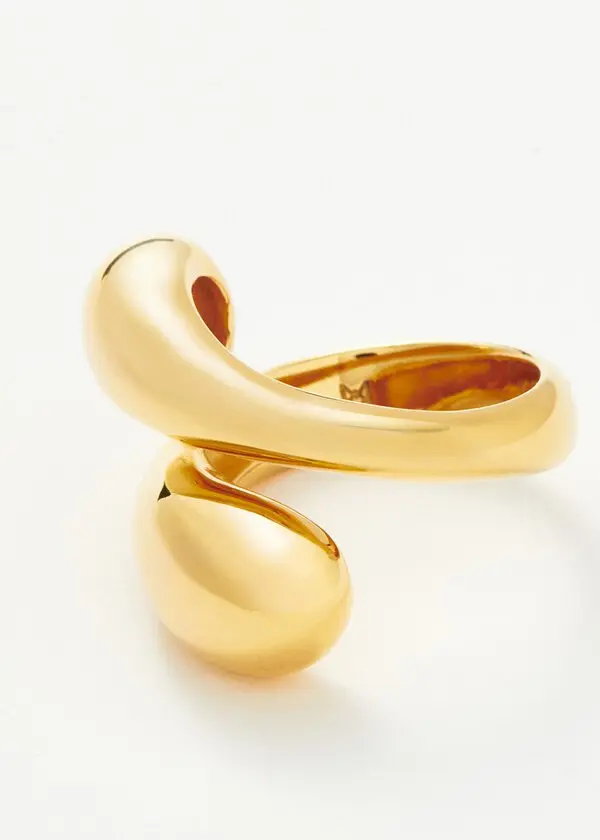 MISSOMA Savi Crossover 18kt -plated Ring