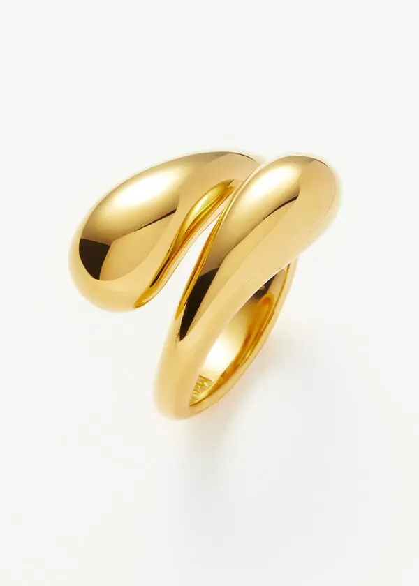 MISSOMA Savi Crossover 18kt -plated Ring