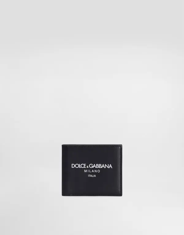 Dolce & Gabbana Calfskin Bifold Wallet - Blue
