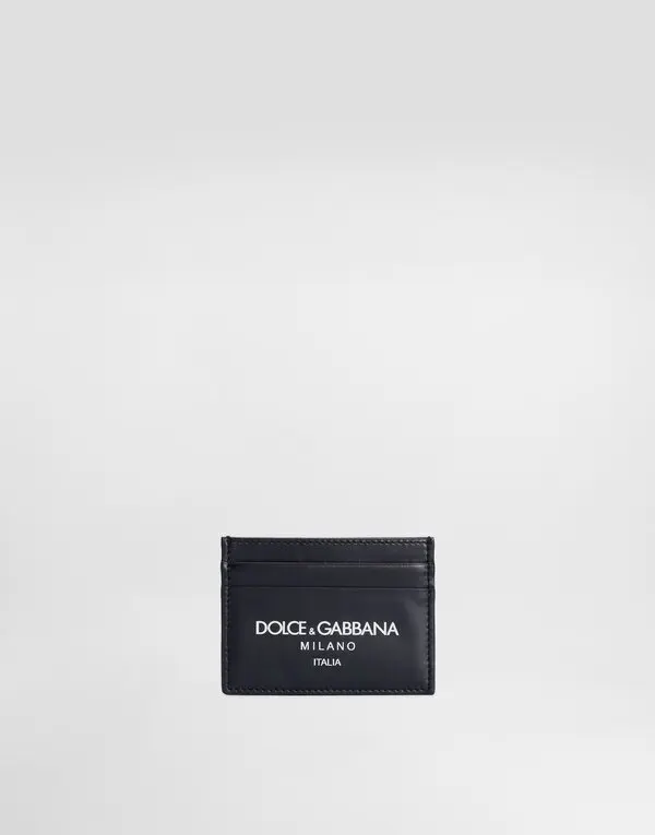 Dolce & Gabbana Calfskin Card Holder - Blue