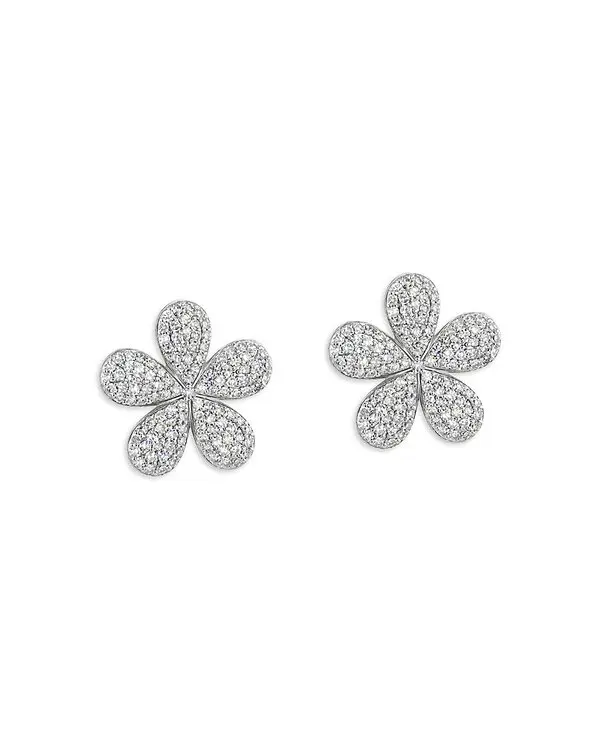 Phillips House 14k Yellow Diamond Forget Me Not Stud Earrings - Gold