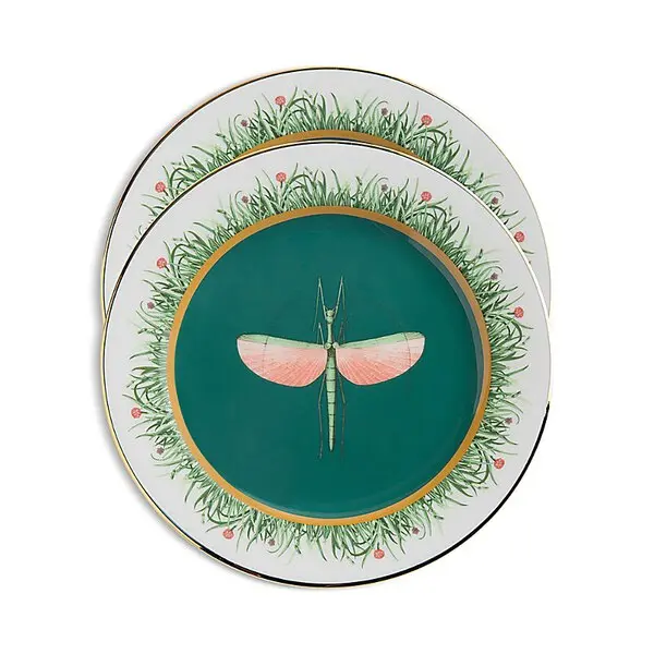 La DoubleJ Dessert Plates, Set Of 2 - Green
