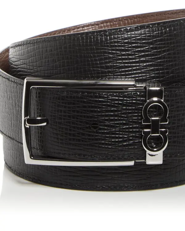 FERRAGAMO Reversible Leather Belt