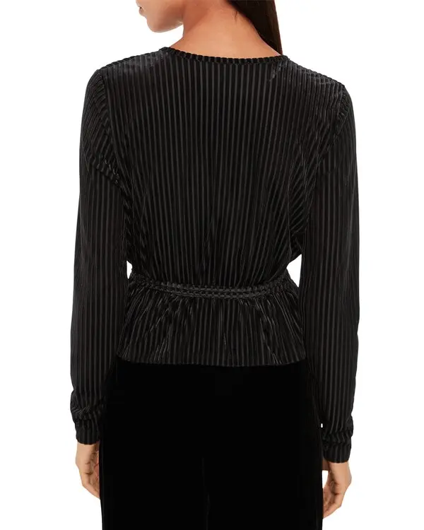 Whistles Textured Velvet Top