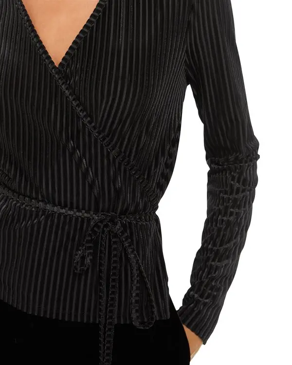 Whistles Textured Velvet Top