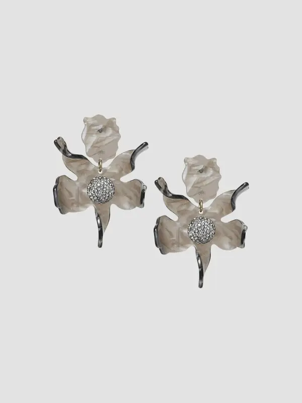 Lele Sadoughi Lily Acetate & Glass Crystal Drop Earrings - Abalone
